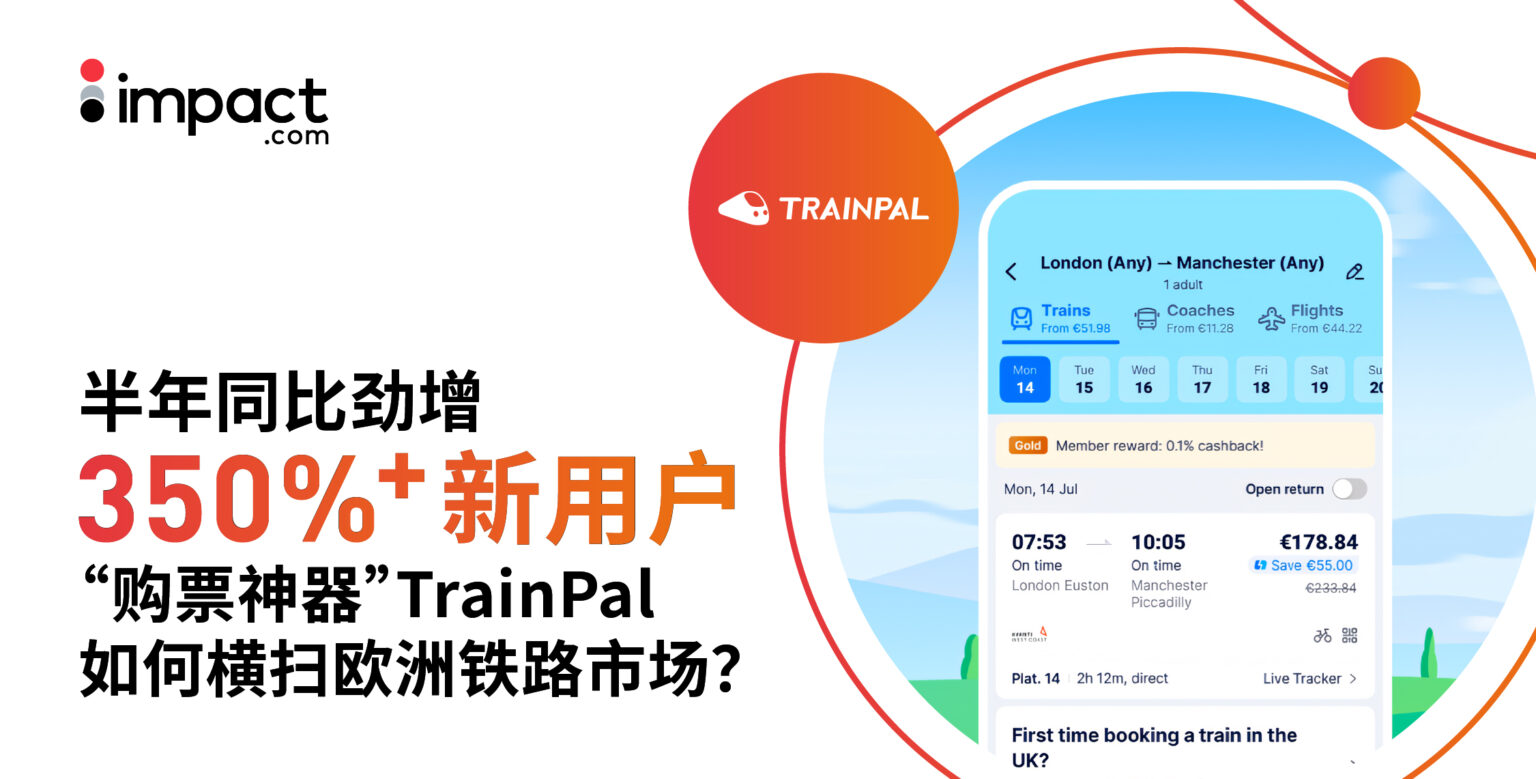 半年同比劲增350%+新用户“购票神器”TrainPal如何横扫欧洲铁路市场? – impact.com.cn